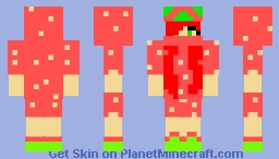 Strawberry -hood and mask on- Minecraft Skin