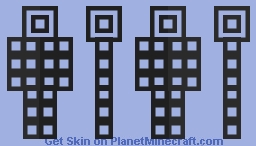 Black Blocks Minecraft Skin