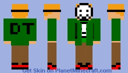 Dream wearing a DREAM TEAM HOODIE Minecraft Skin