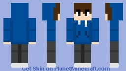 blue bird hood skin Minecraft Skin