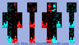 fire and ice Minecraft Skin