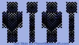 Blue Checkered Minecraft Skin