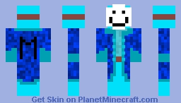 Blue Mask Skin Minecraft Skin