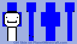 Dream skin blue Minecraft Skin