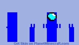 among us crewmate blue Minecraft Skin