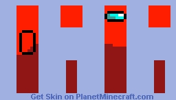 red crewmate Minecraft Skin