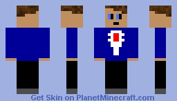 Blue Sweat Skin Minecraft Skin