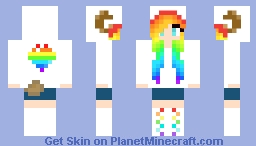 Rainbow Lamby Lamb !!! Minecraft Skin