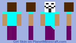 Steve but he hacks Minecraft Skin