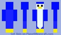 penguin from spelunky Minecraft Skin