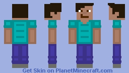 Steve but i remade him Minecraft Skin