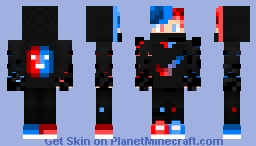 Blue and Red i guess idk Minecraft Skin