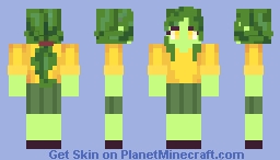 updated green girl Minecraft Skin