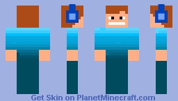 Niebieski Gplay Minecraft Skin