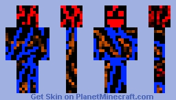 Gorey fire lightning avatar Minecraft Skin