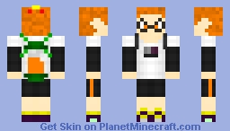 orange inkling boy Minecraft Skin