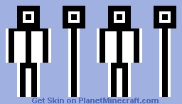 3D 2D man Minecraft Skin