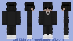 Male W/ Dark Outfit Minecraft Skin