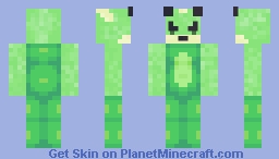 Green Panda Minecraft Skin