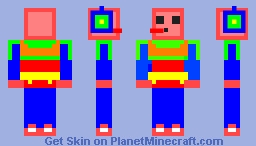 Remake of slime gamer Minecraft Skin