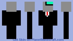 Grey Crewmate In Suit (Among Us) Minecraft Skin