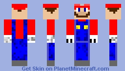 Mario Minecraft Skin