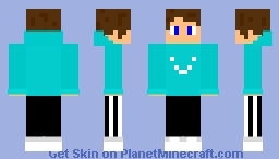 Dream 18M Blue Hoodie Minecraft Skin