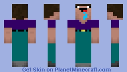 purple hacker Minecraft Skin