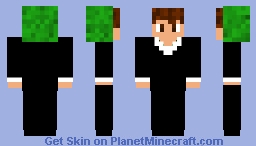 java edition brown hair boy in suit Minecraft Skin