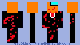 Orange Impostor In Suit Minecraft Skin
