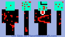 Among Us Cyan Impostor In Suit Minecraft Skin