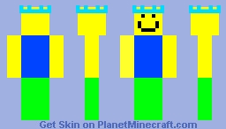 Roblox noob(with crown) Minecraft Skin