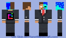 herobrine inverted corrupted tommyinniy suit mojang Minecraft Skin