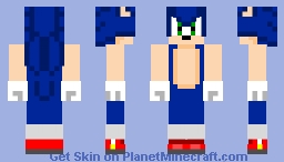 Sonic the Hedgehog Minecraft Skin