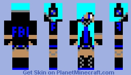 FBI girl Minecraft Skin