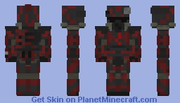 First time of red power amor Minecraft Skin