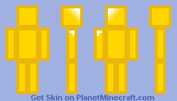 Golden trophy man Minecraft Skin