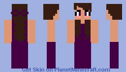 Maroon sundress Minecraft Skin