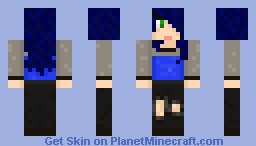 dark blue Minecraft Skin