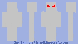 Grey eyes red Minecraft Skin