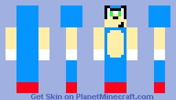 Sonic the hedgehog Minecraft Skin