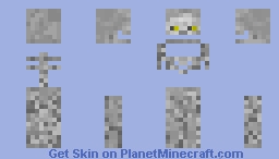 skeléton rap V2 Minecraft Skin