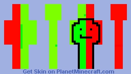 red and green dream Minecraft Skin