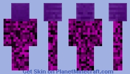 Amethyst Skull Minecraft Skin
