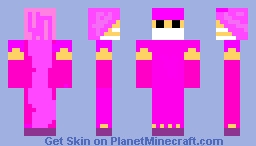 Pink Frontline worker girl Minecraft Skin