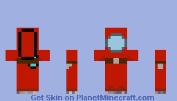 Red Imposter... um I mean crewmate Minecraft Skin