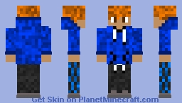 blue hoodie skin Minecraft Skin