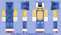 Sonic (Classic) v.2 Minecraft Skin