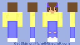 yellow and blue Minecraft Skin