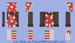 Mushroom girl Minecraft Skin